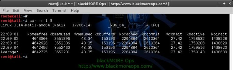 How To Use Sar For Monitoring Your Linux System Sysstat Sar Examples And Usage Blackmore Ops